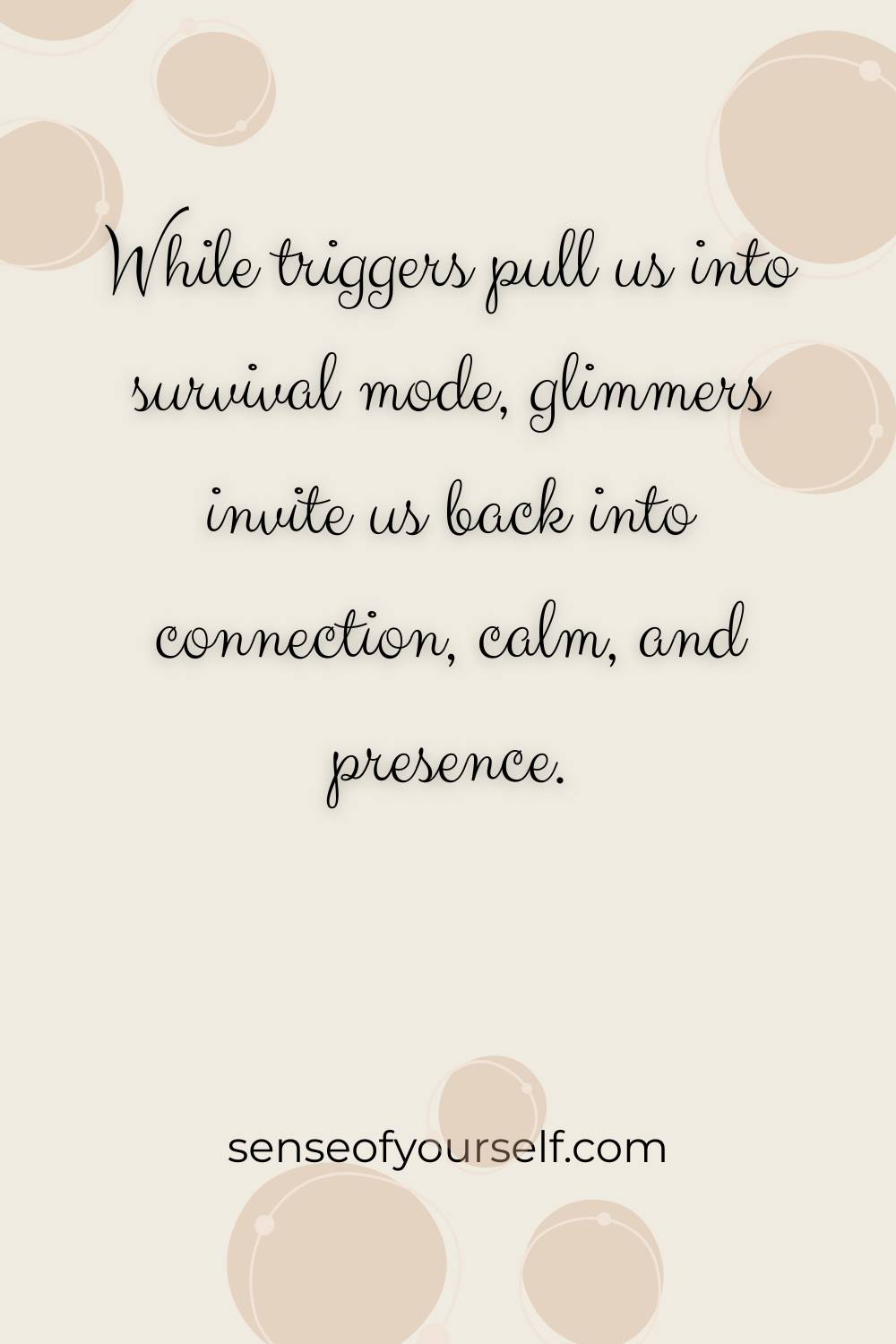 Triggers vs Glimmers: How to tell the Difference? – Sense Of Yourself